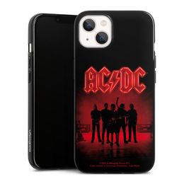 DeinDesign iPhone 13 Handy Silikon H&uuml;lle Case schwarz Handyh&uuml;lle Band Acdc Official Licensed Product