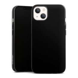 DeinDesign iPhone 13 Handy Silikon H&uuml;lle Case schwarz Handyh&uuml;lle Colour Black Unicoloured