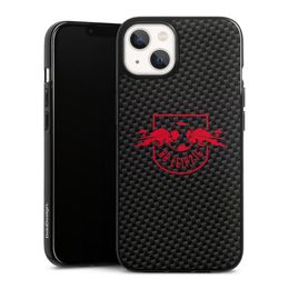 DeinDesign iPhone 13 Handy Silikon H&uuml;lle Case schwarz Handyh&uuml;lle Rb Leipzig Official Licensed Product Carbon