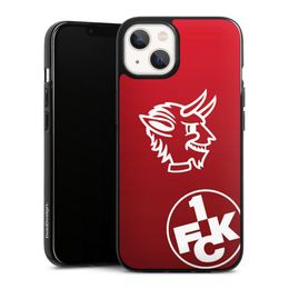 DeinDesign iPhone 13 Handy Silikon H&uuml;lle Case schwarz Handyh&uuml;lle Devil Official Licensed Product 1. Fc Kaiserslautern