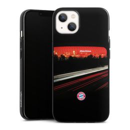 DeinDesign iPhone 13 Handy Silikon H&uuml;lle Case schwarz Handyh&uuml;lle Fcb Fc Bayern M&uuml;nchen Stadium