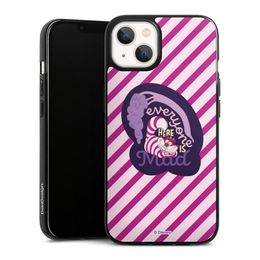 DeinDesign iPhone 13 Handy Silikon H&uuml;lle Case schwarz Handyh&uuml;lle Disney Grinning Cat Alice In Wonderland