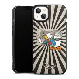 DeinDesign iPhone 13 Handy Silikon H&uuml;lle Case schwarz Handyh&uuml;lle Official Licensed Product Donald Duck Disney