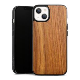 DeinDesign iPhone 13 Handy Silikon H&uuml;lle Case schwarz Handyh&uuml;lle Larch Wood Wooden Look