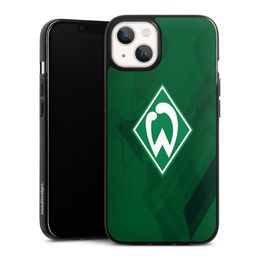 DeinDesign iPhone 13 Handy Silikon H&uuml;lle Case schwarz Handyh&uuml;lle Sv Werder Bremen Official Licensed Product Coat Of Arms