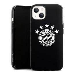 DeinDesign iPhone 13 Handy Silikon H&uuml;lle Case schwarz Handyh&uuml;lle Fcb Transparent Fc Bayern M&uuml;nchen