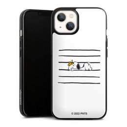 DeinDesign iPhone 13 Handy Silikon H&uuml;lle Case schwarz Handyh&uuml;lle Snoopy Dog Peanuts