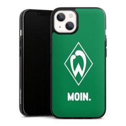 DeinDesign iPhone 13 Handy Silikon H&uuml;lle Case schwarz Handyh&uuml;lle Moin Official Licensed Product Sv Werder Bremen