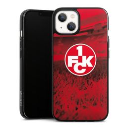 DeinDesign iPhone 13 Handy Silikon H&uuml;lle Case schwarz Handyh&uuml;lle 1. Fck 1. Fc Kaiserslautern Official Licensed Product
