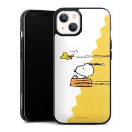 DeinDesign iPhone 13 Handy Silikon H&uuml;lle Case schwarz Handyh&uuml;lle Snoopy Peanuts Children