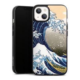 DeinDesign iPhone 13 Handy Silikon H&uuml;lle Case schwarz Handyh&uuml;lle Katsushika Hokusai Die Gro&szlig;e Welle Vor Kanagawa Kunst