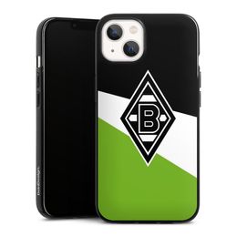 DeinDesign iPhone 13 Handy Silikon H&uuml;lle Case schwarz Handyh&uuml;lle Borussia M&ouml;nchengladbach Official Licensed Product Gladbach