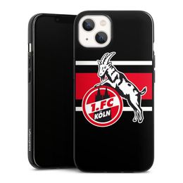 DeinDesign iPhone 13 Handy Silikon H&uuml;lle Case schwarz Handyh&uuml;lle Official Licensed Product 1. Fc K&ouml;ln Logo