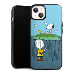 DeinDesign iPhone 13 Handy Silikon H&uuml;lle Case schwarz Handyh&uuml;lle Peanuts Children Snoopy