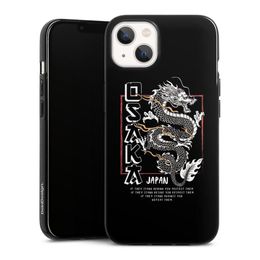 DeinDesign iPhone 13 Handy Silikon H&uuml;lle Case schwarz Handyh&uuml;lle Ocean Dragon Japan