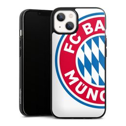 DeinDesign iPhone 13 Handy Silikon H&uuml;lle Case schwarz Handyh&uuml;lle Logo Fc Bayern M&uuml;nchen Fcb
