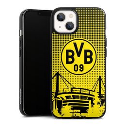 DeinDesign iPhone 13 Handy Silikon H&uuml;lle Case schwarz Handyh&uuml;lle Bvb Stadium Borussia Dortmund