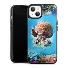 DeinDesign iPhone 13 Handy Silikon H&uuml;lle Case schwarz Handyh&uuml;lle Ocean Turtle Animals