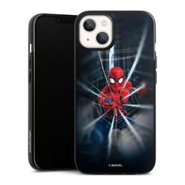 DeinDesign iPhone 13 Handy Silikon H&uuml;lle Case schwarz Handyh&uuml;lle Kinofilm Marvel Spiderman