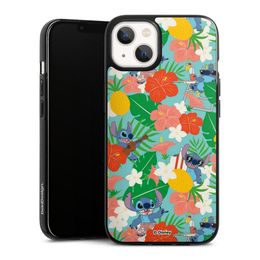 DeinDesign iPhone 13 Handy Silikon H&uuml;lle Case schwarz Handyh&uuml;lle Lilo & Stitch Movie Disney