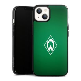 DeinDesign iPhone 13 Handy Silikon H&uuml;lle Case schwarz Handyh&uuml;lle Merchandise Sv Werder Bremen Logo