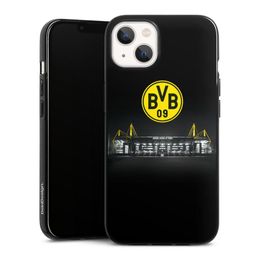 DeinDesign iPhone 13 Handy Silikon H&uuml;lle Case schwarz Handyh&uuml;lle Borussia Dortmund Stadium Bvb