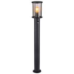 Globo Aussenleuchte, Schwarz, Metall, Glas, 100 cm, CE, Bewegungsmelder, Lampen & Leuchten, Au&szlig;enbeleuchtung, Au&szlig;enleuchten