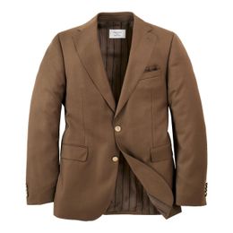 Carl Gross Hopsack-Blazer, 56 - Mittelbraun, aus Schurwolle