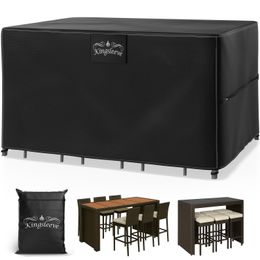 Kingsleeve Abdeckplane Bartisch Anthrazit 187x120x86cm 9100mm Wassers&auml;ule