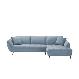 bobb Ecksofa mit Sitztiefenverstellung Carly blau Ma&szlig;e (cm): B: 320 H: 90 T: 215.0 Sofas > Sofas nach Material > Stoffsofas &raquo; Sofa DE