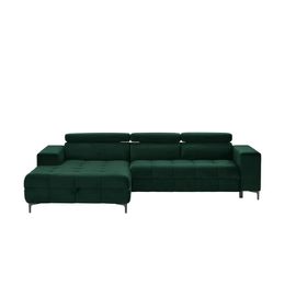 Twist Ecksofa aus Mikrofaser Caro gr&uuml;n Ma&szlig;e (cm): B: 289 H: 93 T: 175.0 &raquo; M&ouml;bel Kraft