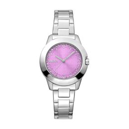 DKNY Analog Watch 'Park Ave' female size One size Pink / Silver / Transparent