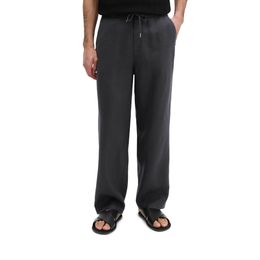 Marc O'Polo MARC O'POLO Herren Chinohose "aus feinem Leinen"schwarz, Gr. 32, unifarben, Obermaterial: 100% Leinen, Hosen