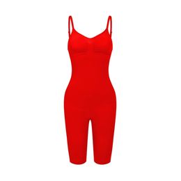 cfab Shapingbody 'Bodysuit Sculpting Shapewear mit Shorts' Damen Gr&ouml;&szlig;e S feuerrot