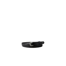 Calvin Klein Damen Lederg&uuml;rtel "ESSENTIAL BUCKLE 20MM"ck schwarz, antique nickel, Gr. 90, B&uuml;ffelleder, G&uuml;rtel, Regular fit und gr&ouml;&szlig;enverstellbar