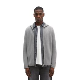 Marc O'Polo MARC O'POLO Herren Cardigan "aus zertifizierter Bio-Baumwolle"cloudy grau melange, Gr. M, unifarben, Obermaterial: 100% Baumwolle, Strickjacken