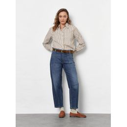 Toni Damen 7/8-Jeans "Liv Barrel 7/8", blau, Gr. 44, unifarben, Denim/Jeans, Obermaterial: 98% Baumwolle, 2% Elasthan, Jeans, mit Taschen