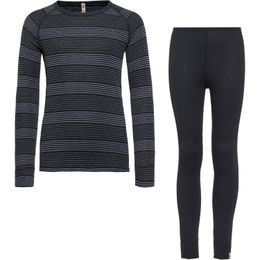 Odlo ACTIVE WARM W&auml;scheset Kinder - Gr&ouml;&szlig;e 104 - schwarz