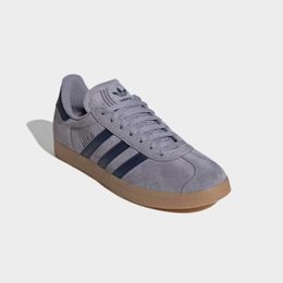 Herren Sneaker "GAZELLE", adidas originals, Gr. 44slate, night indigo, gum4, Leder, Synthetik, Schuhe
