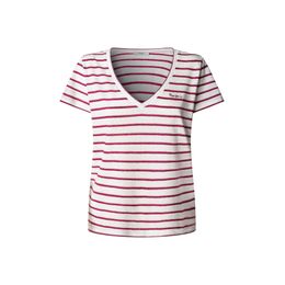 Pepe Jeans Shirt 'Megan' female size L Dark red / Silver / White