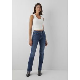 Mavi Damen Straight-Jeans "KENDRA"schwarz brushed str, Gr. 29, 87% Baumwolle, 11% Polyester, 2% Elastan, Jeans, gerde Form