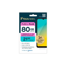 Tchibo - Flex L Plus mit 80 GB + unendlich oft 1 GB - 21,99 &euro;/4 Wochen
