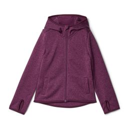 Tchibo - Kinder-Strickfleecejacke - Kinder - Gr. 122/128 - dunkelrosa