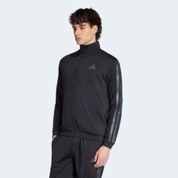 Herren Rollkragenpullover "3-STREIFEN REGULAR FIT CAMOUFLAGE"schwarz, multicolor, Gr. S, adidas Sportswear, Obermaterial: 100% Polyester, Pullover