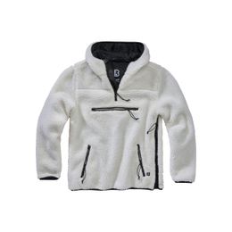 Brandit Herren Strickfleece-Pullover "Brandit Herren Teddyfleece Worker Pullover"wei&szlig;, Gr. XXL, unifarben, 100% Polyester, Pullover