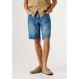 Pepe Jeans Herren Shorts "shorts TAPERED SHORT CAMDEN BRIGHT BLUE"13oz blau comfort denim, Gr. 31, 99% Baumwolle, 1% Elasthan, Hosen