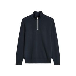 Marc O'Polo MARC O'POLO Herren Troyerpeppercorn grau, Gr. S, unifarben, Piqu&eacute;, Obermaterial: 100% Baumwolle, Pullover, mit Logostickerei, Regular Fit