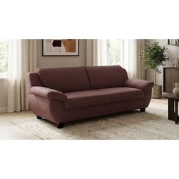 3-Sitzer OTTO HOME, B:207cm H:80cm T:91cmindirot, 100% Polyester, Sofas, "Sillkeborg 207 cm, formsch&ouml;nes Sofa mit dunklen F&uuml;&szlig;en", aus