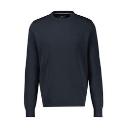 Lerros Herren Strickpullover "Strickpullover aus Baumwolle in 2-Tone-Optik, gro&szlig;e Gr&ouml;&szlig;en"classic navy, Gr. XXXL, 100% Baumwolle, Pullover