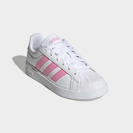 M&auml;dchen Sneaker "STREETTALK", adidas Sportswear, Gr. 38cloud wei&szlig;, st tropic bloom, ftwr wei&szlig;, Synthetik, Schuhe, inspiriert vom Design des adidas